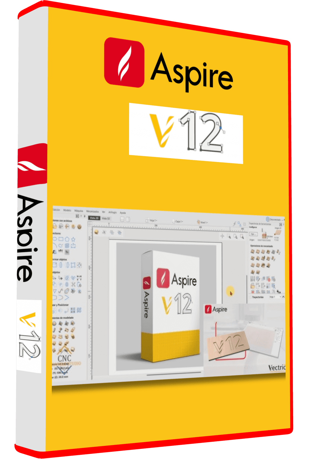 Aspire V12 CNC Software Full Version – CAD CAM ($120)
